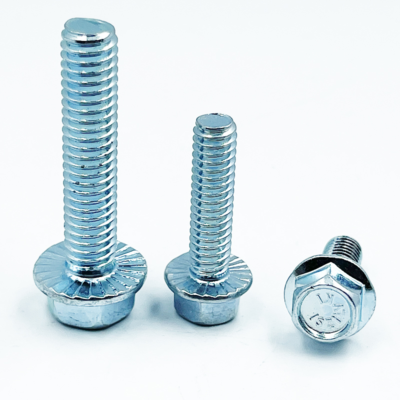 China IFI 111 UNC UNF Flange Bolt Medium Carbon Steel White Zinc Plated ...