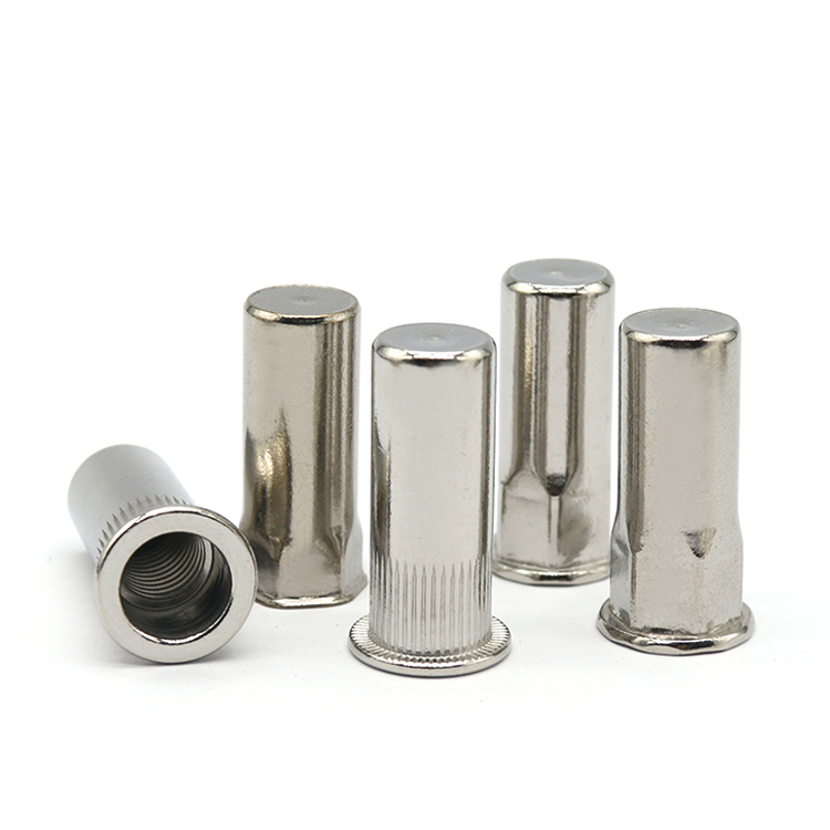 China Flat hex head rivet nut pressure threaded inserts blind rivet nut ...