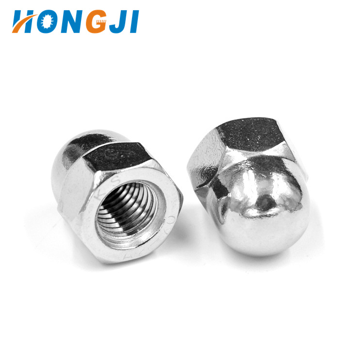 China DIN1587 Spherical Nut M4 M5 M6 M8 M10 M12 M14 M18 M20 M22 M24 Carbon steel stainless steel ...
